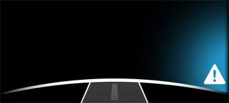 Approaching a danger zone or risk zone around a corner